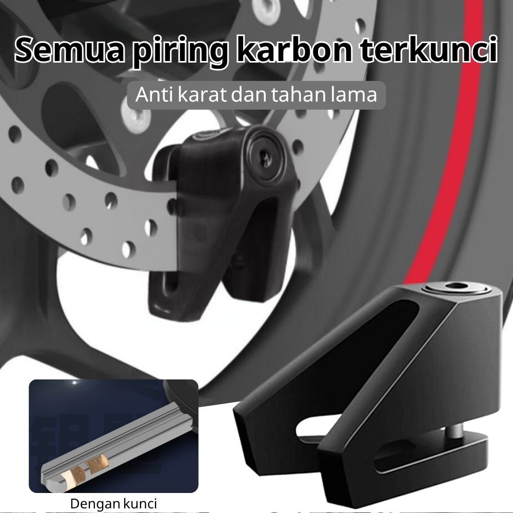 Jual Gembok Cakram Kunci Rem Sepeda Motor Premium Discbrake Lock Gembok ...