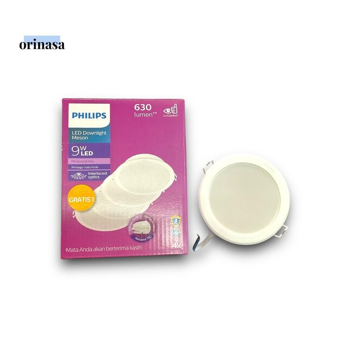 Jual Lampu Downlight Philips Meson Multipack 9W 9 Watt Paket | Shopee Indonesia
