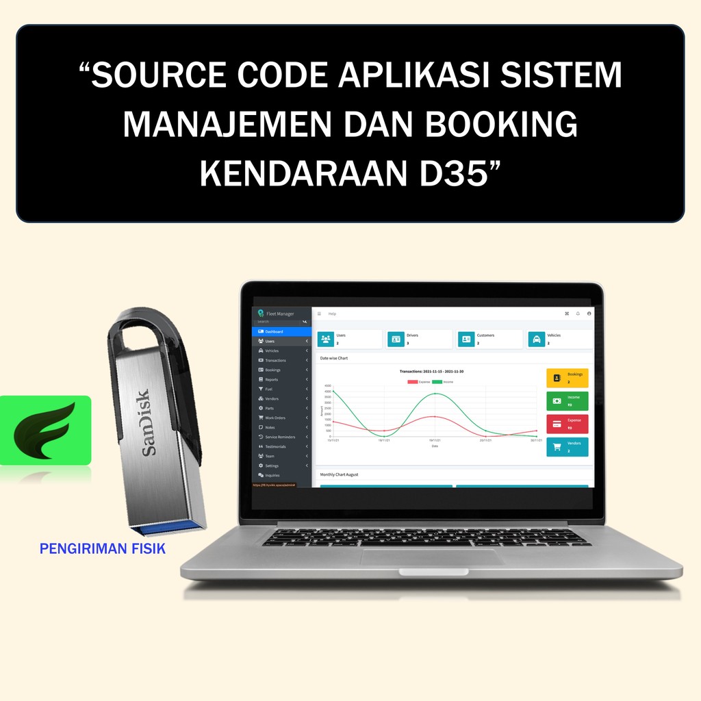 Jual SOURCE CODE APLIKASI SISTEM MANAJEMEN DAN BOOKING KENDARAAN D35 | Shopee Indonesia