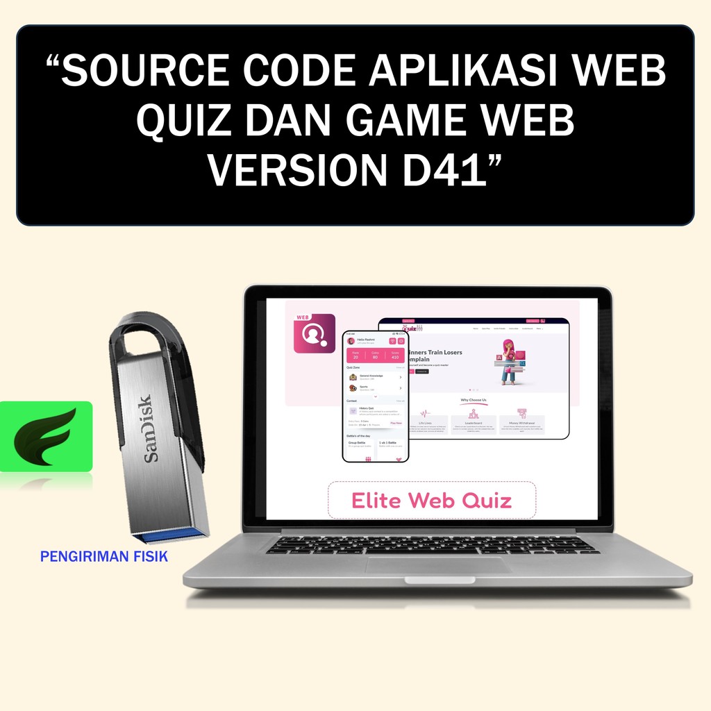 Jual SOURCE CODE APLIKASI WEB QUIZ DAN GAME WEB VERSION D41 | Shopee Indonesia