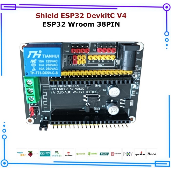 Jual GB99 Shield IO ESP32 WROOM DevkitC V4 38 Pin Development Board ...