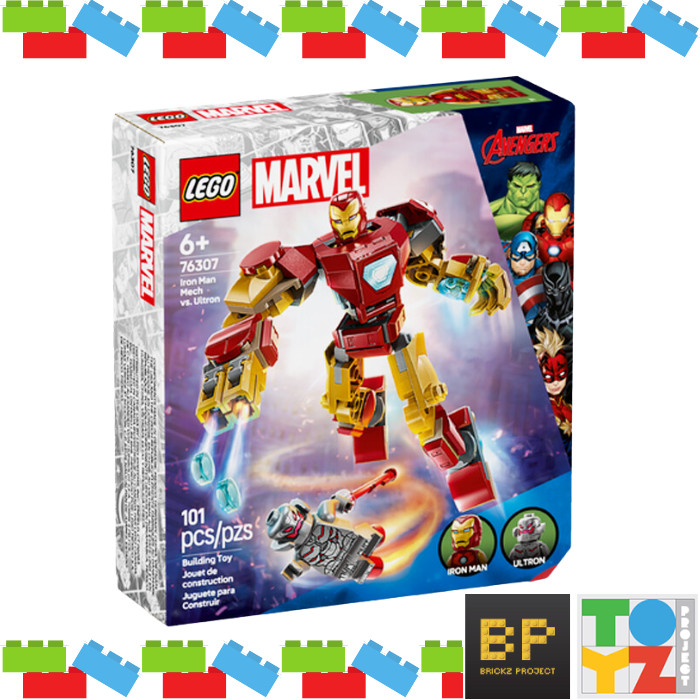 Jual Lego 76307 Marvel - Iron Man Mech vs. Ultron Bp01 | Shopee Indonesia