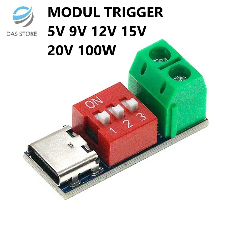 Jual Modul PD Sink QC PD Decoy Modul Trigger 5V 9V 12V 15V 20V 100W | Shopee Indonesia