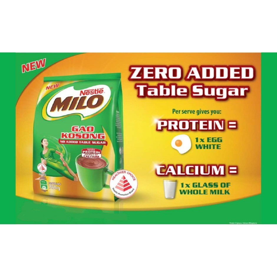 Jual MILO Instant Chocolate Malt Drink Powder Gao Kosong 750gram ...