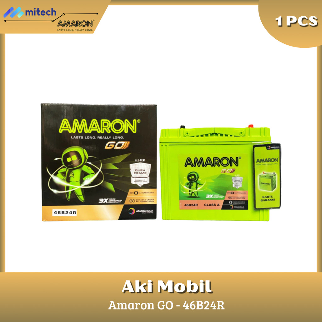 Jual Amaron Go Aki Kering Mobil Toyota Avanza NS60 / 46B24R 12V / 45Ah | Shopee Indonesia