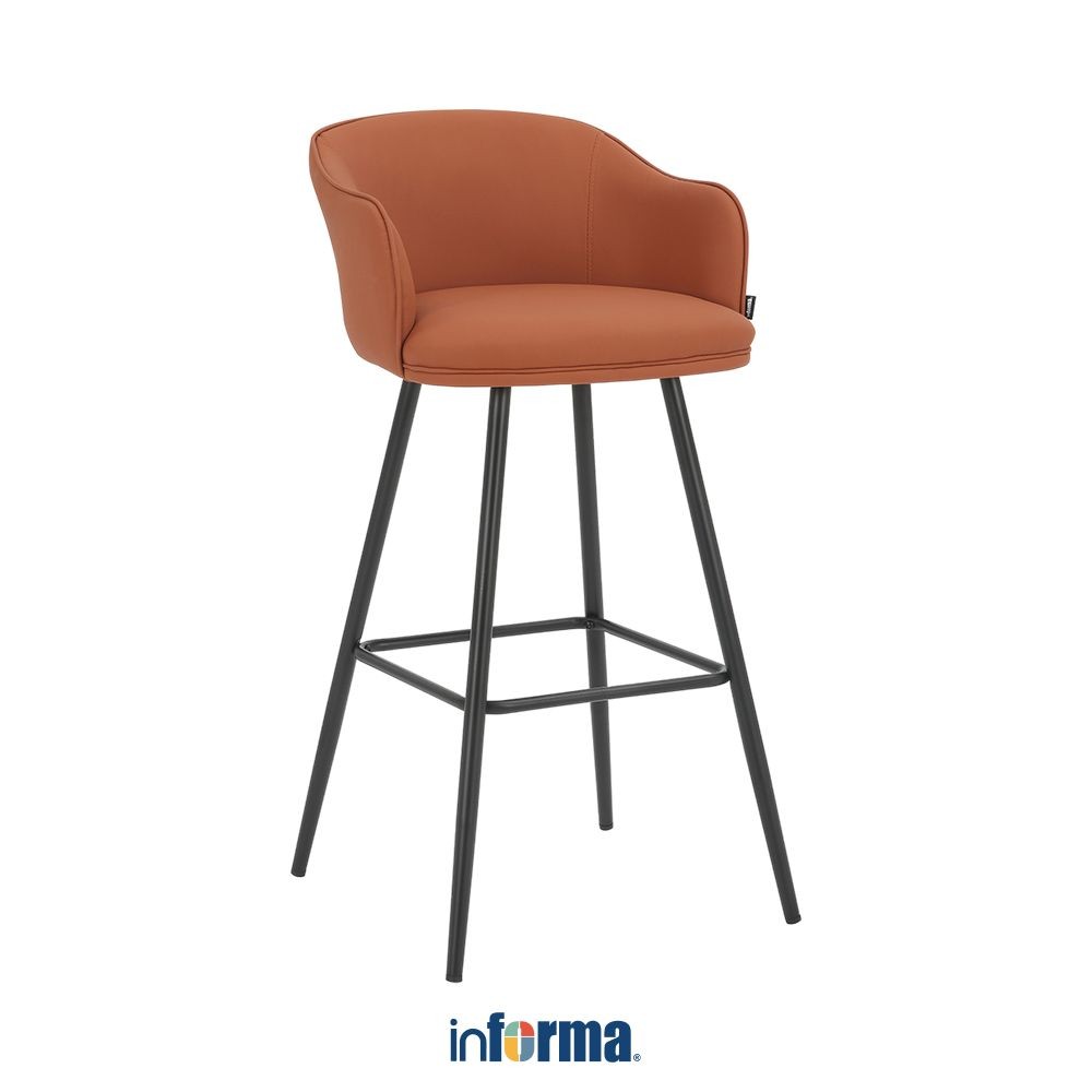 Jual Informa Yafford Kursi Bar Kulit - Cokelat Bar Stool Kursi Kafe ...