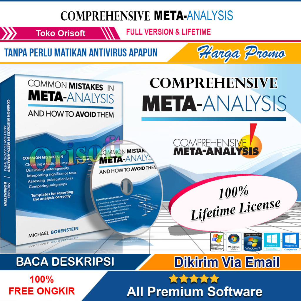 Jual Software Comprehensive Meta Analysis (CMA) 3.7 Full Version Lifetime | Shopee Indonesia