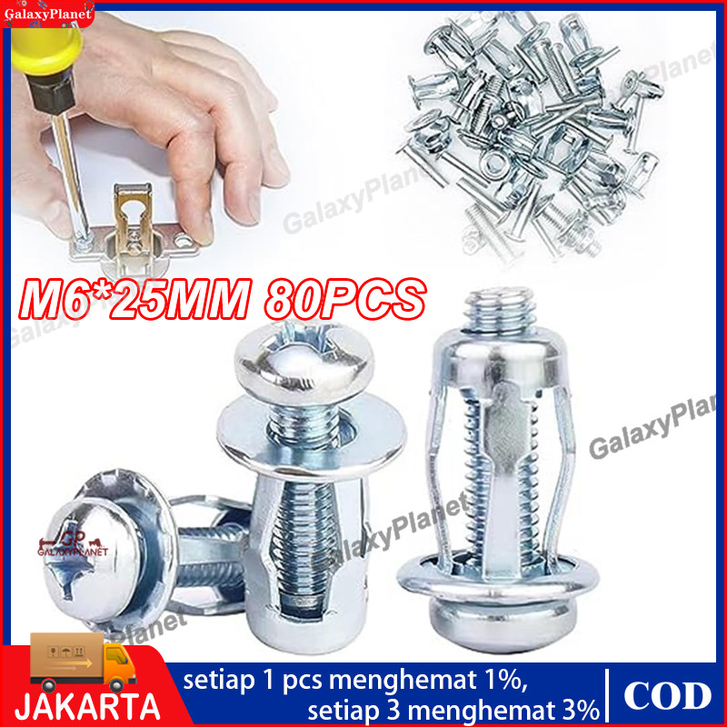 Jual Jack Nut/Rivet Plat Metal Sekrup M5 / M6 Rivet Fiser Mur Baut Drat Sekrup | Shopee Indonesia