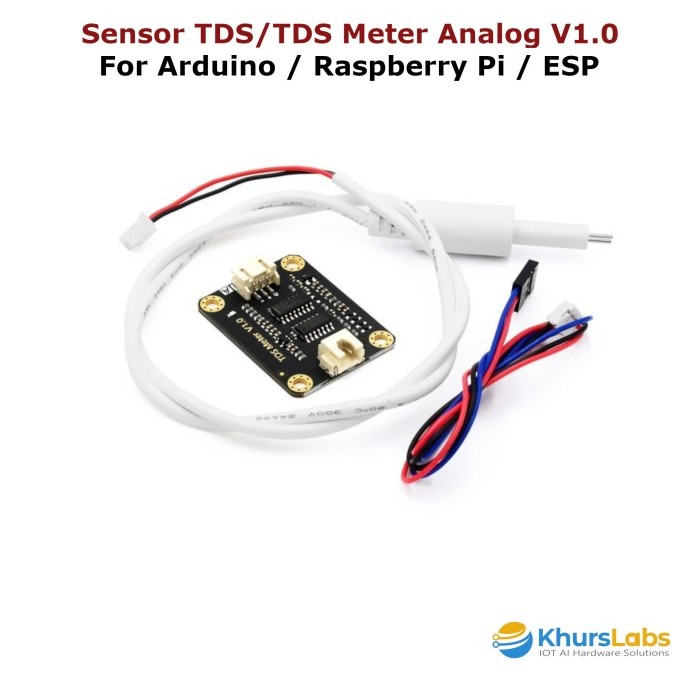 Jual GD99 Analog TDS Sensor Meter Pengukur Kwalitas Air Nutrisi Air Pada Hidroponik For Arduino ...