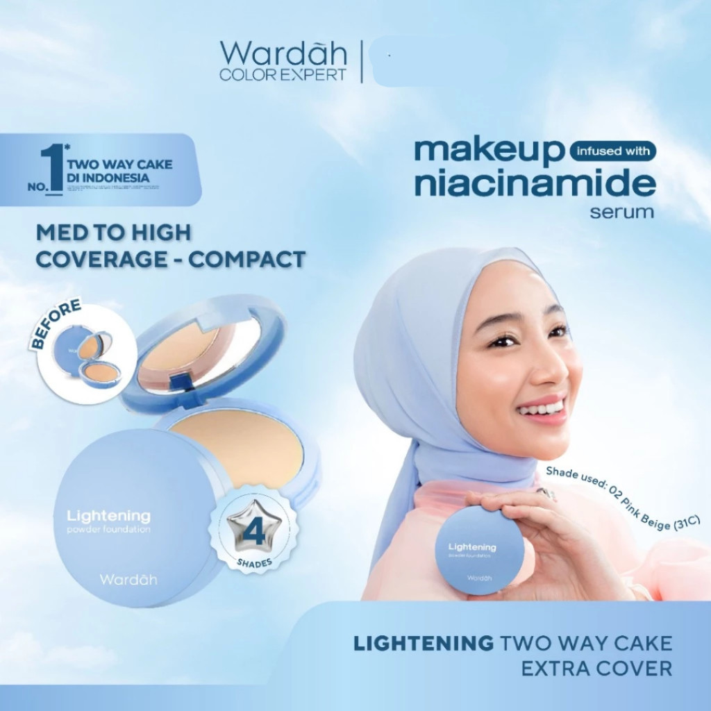 Jual NEW! Wardah Lightening Powder Foundation Light Feel 12 g - Bedak ...