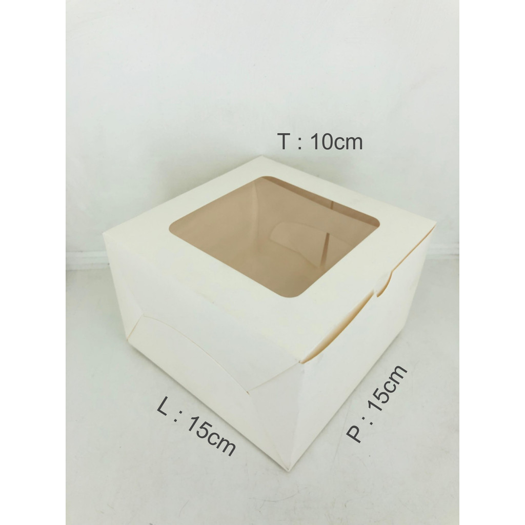 Jual 10 PCS BOX PUTIH MIKA 15X15X10 IVORY LAMINASI 265 GSM | Shopee ...
