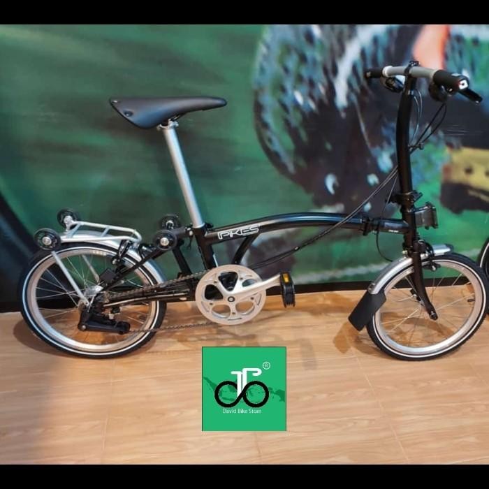 Jual Sepeda Lipat 16" element Pikes Gen2 Spinel Black TERBARU | Shopee ...