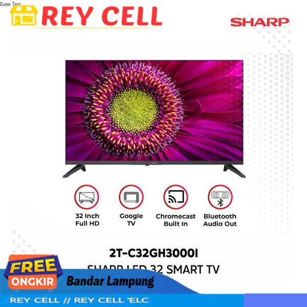 Jual SHARP Smart Google TV LED 32GH 32 Inch HD-Ready Digital DVB-T2 Chromecast GARANSI RESMI ...