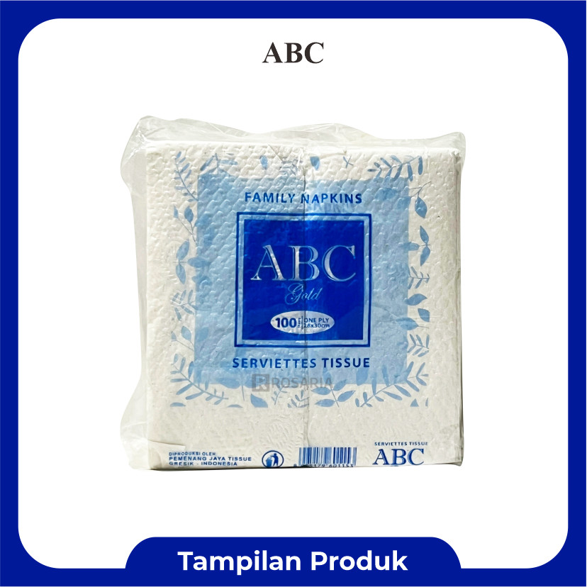 Jual TISSUE ROTI ABC 100's 1ply Tisu Serviettes | Shopee Indonesia