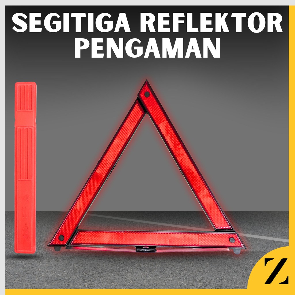 Jual ONEL Segitiga Pengaman Reflektor Mobil Darurat Lipat Rangkat Rakit ...