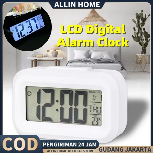 Jual Allinhome Jam Alarm Digital LED / Jam Meja Desktop Layar Alarm ...