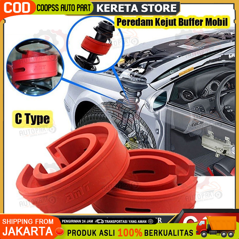 Jual 2PCS Spring Buffer Mobil Bemper Bumper Shock Absorber Auto ...