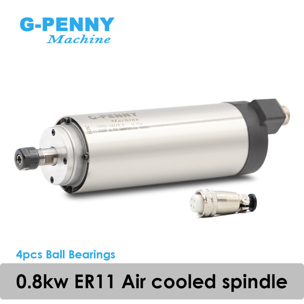 Jual CNC router spindle motor 0.8kw Air Cooled Spindle Motor ER11 800w ...