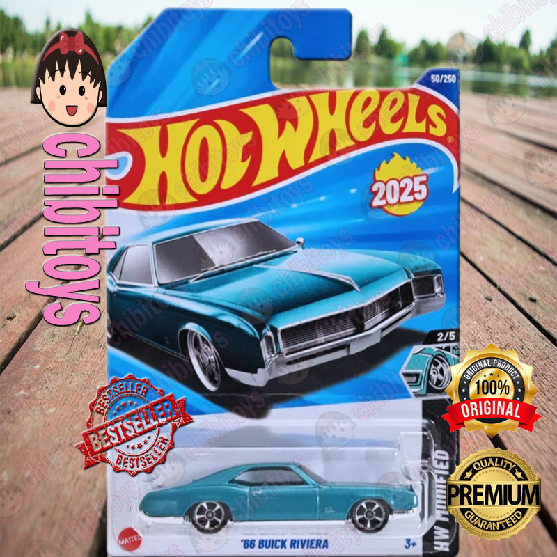 Jual Hot Wheels 66 Buick Riviera 2025 Biru Muscle Old School Car ...