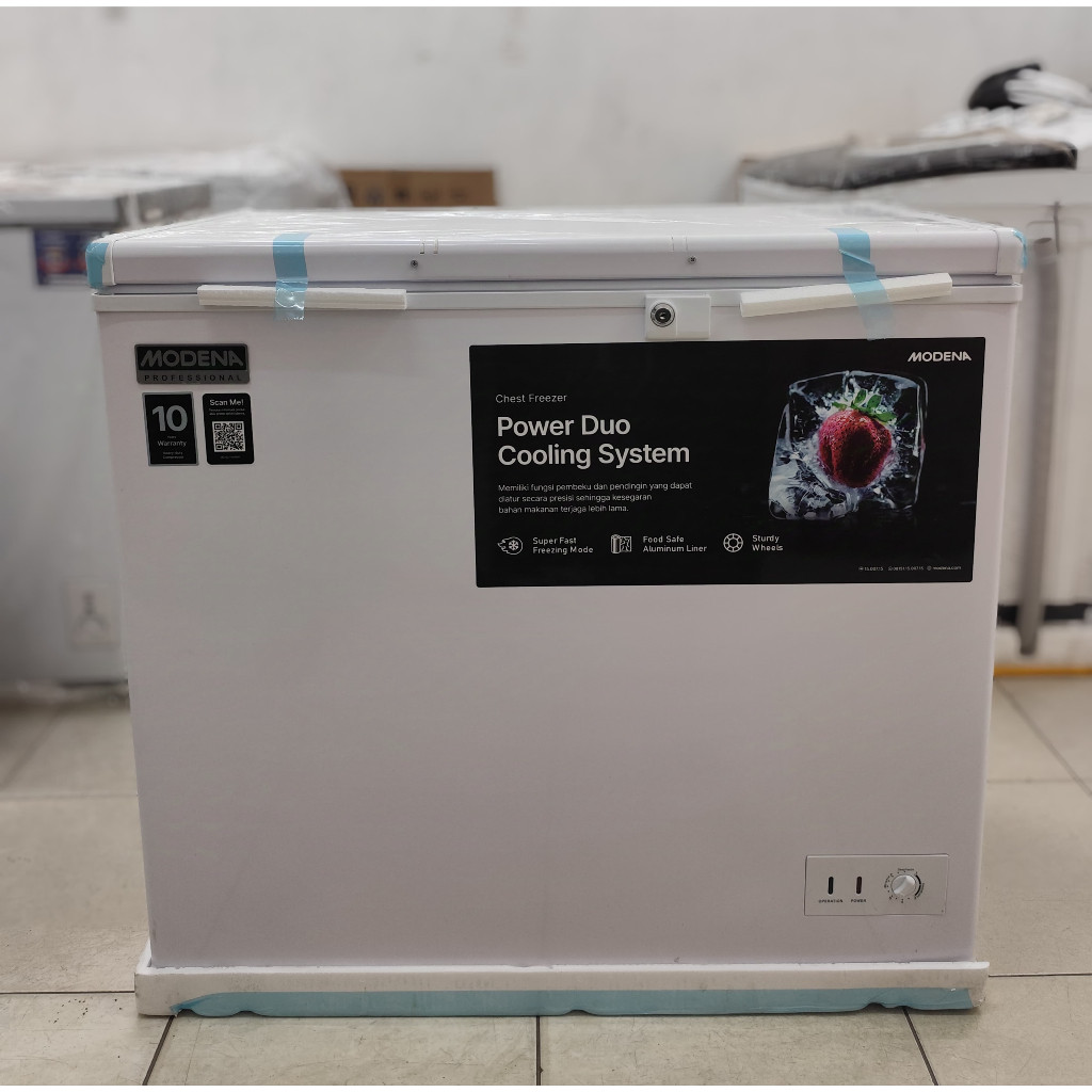Jual Box Freezer Chest Freezer MODENA 210 LITER MD-0211MAWH Garansi ...