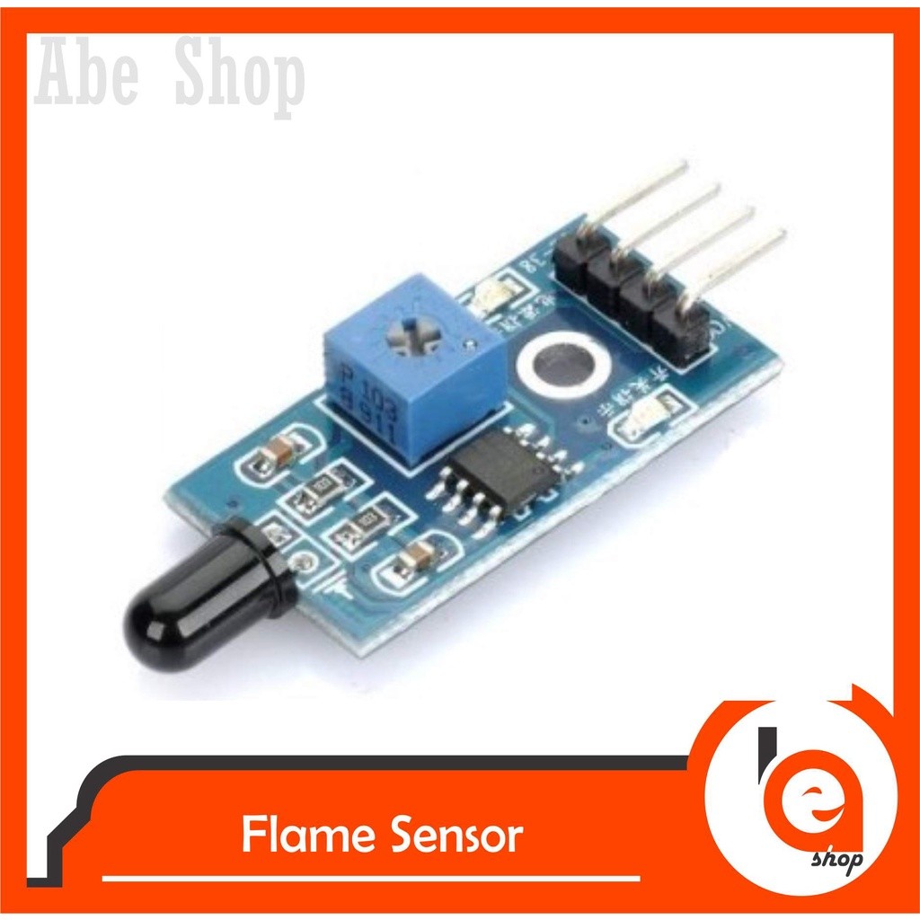 Jual Flame Sensor Module InfraRed Flame Sensor Sensor Api Abe | Shopee ...
