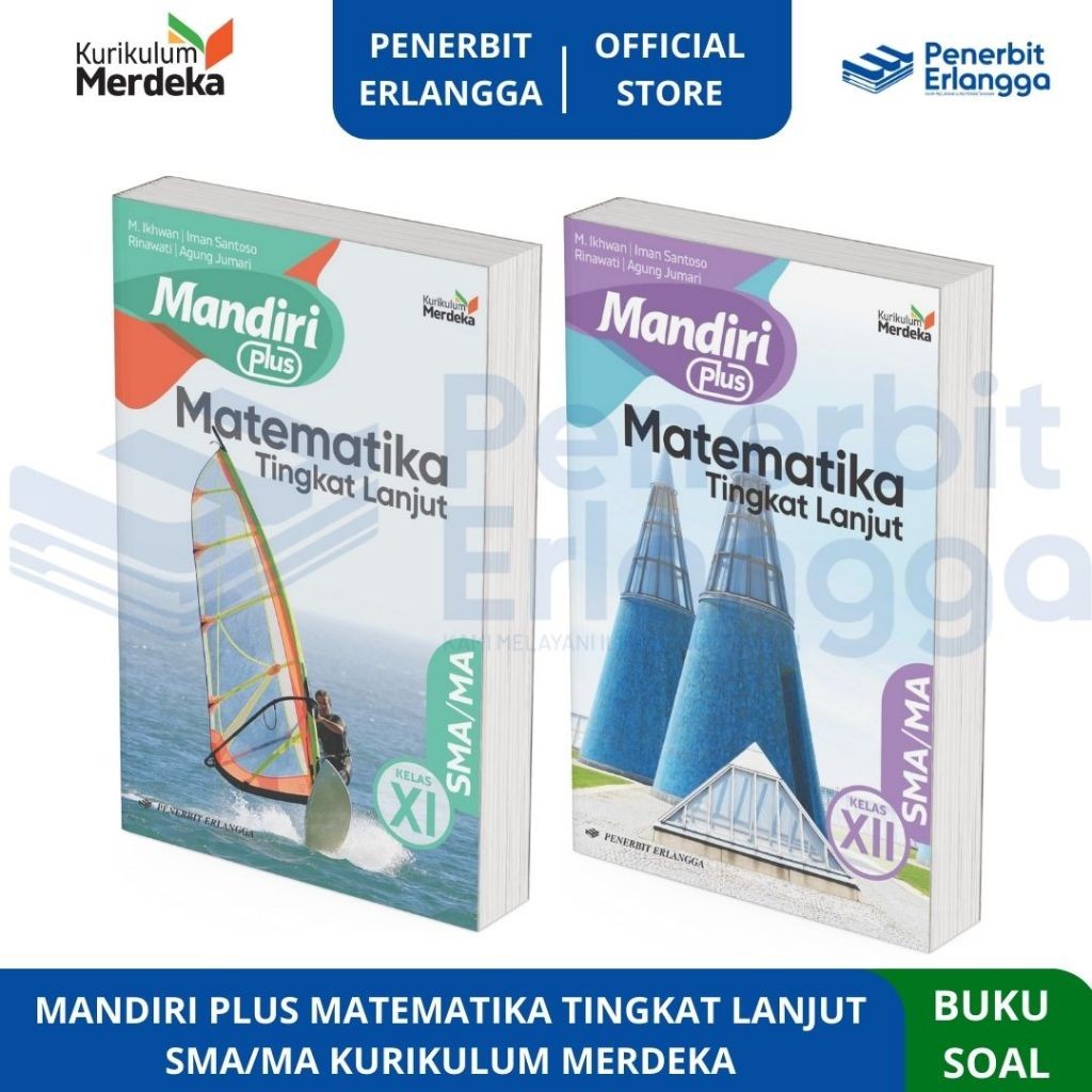 Jual Mandiri Plus Matematika Tingkat Lanjut Sma/Ma Kelas 11 12 - Kurikulum Merdeka - Erlangga ...