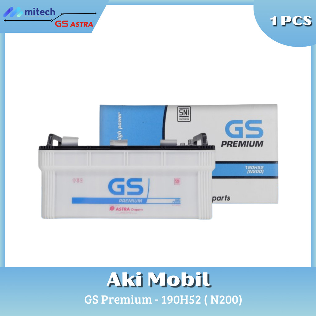 Jual GS Premium Astra Aki Basah Genset N200 / 190H52 12V / 200Ah | Shopee Indonesia