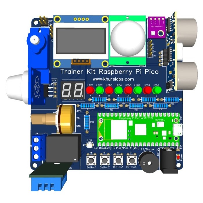 Jual GD99 Trainer KIT Raspberry Pi PICO - Praktikum KIT Pembelajaran Pembuatan Proyek ...