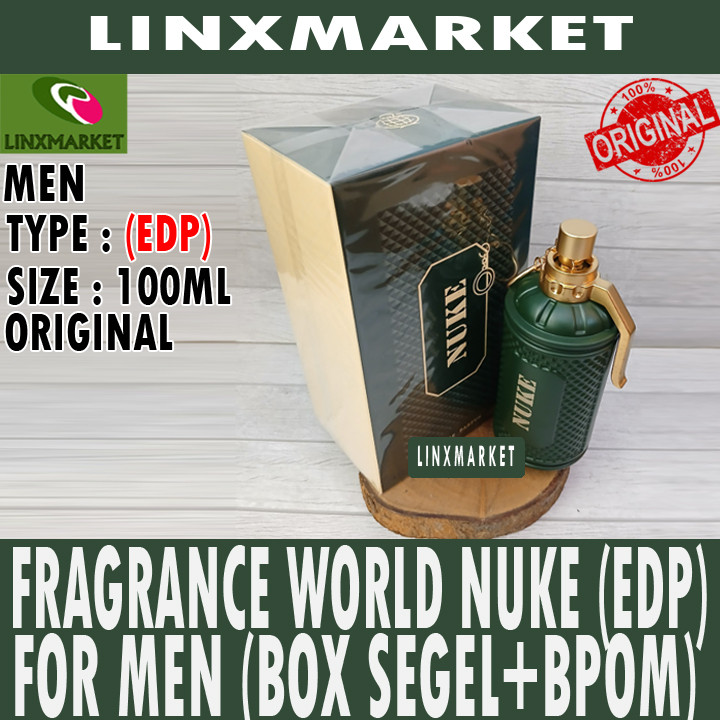 Jual FRAGRANCE WORLD NUKE EDP FOR MEN 100ML (BOX SEGEL+BPOM) | Shopee ...