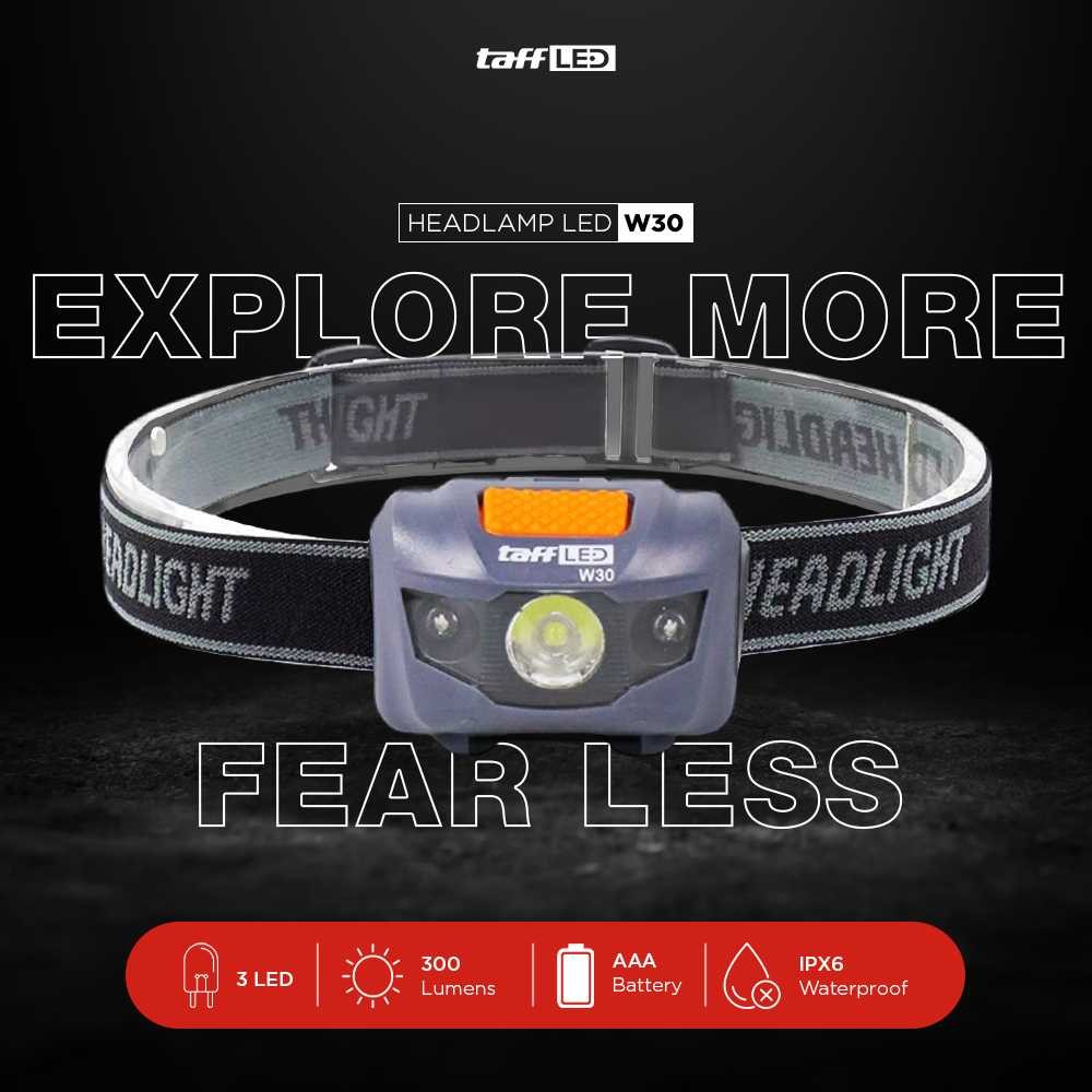 Jual PROMO! Senter Kepala Headlamp LED Flashlight White and Red ...