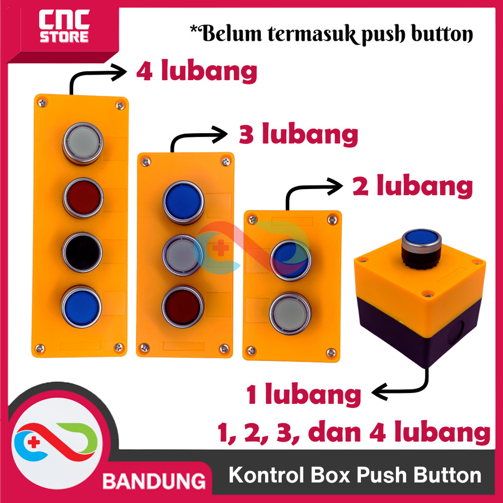Jual Kontrol Box Push Button Control Box Kotak Tombol Emergency tombol ...