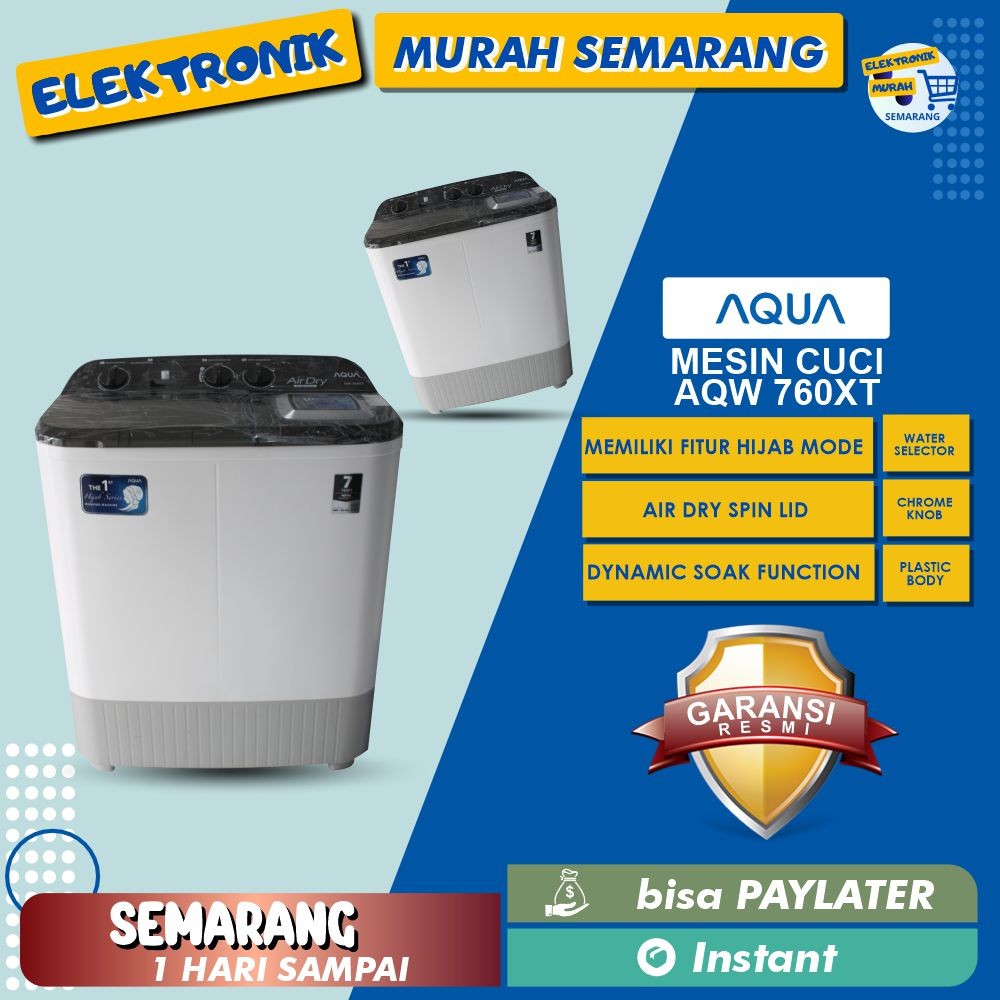 Jual MESIN CUCI AQUA 2 TABUNG 760XT / AQW 760 XT / QW 760-XT | Shopee Indonesia