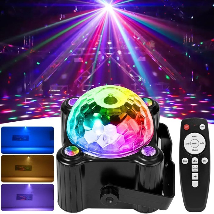 Jual Lampu Sorot LED Beam Disco KTV Voice Control Glow Light 9W - Hitam | Shopee Indonesia