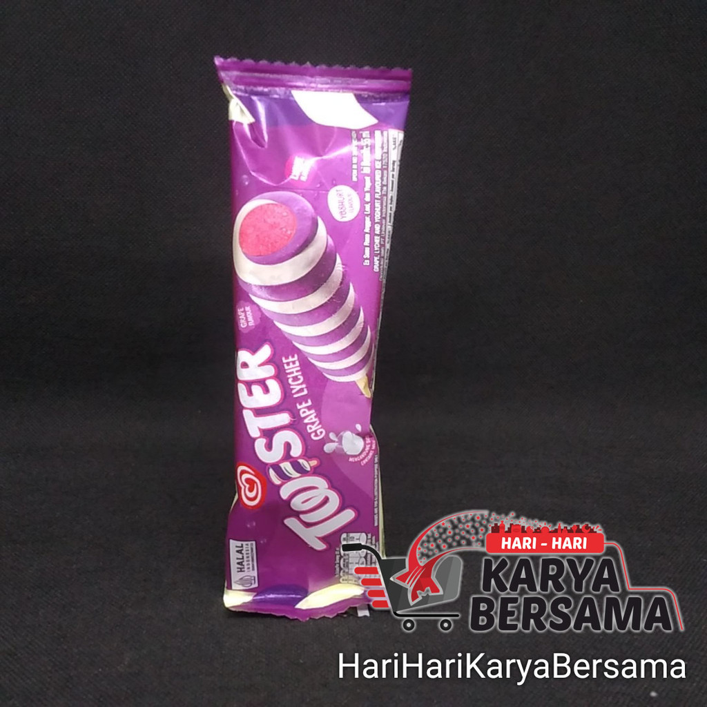 Jual ES CREAM WALL'S TWISTER GRAPE LYCHEE 55ML | Shopee Indonesia