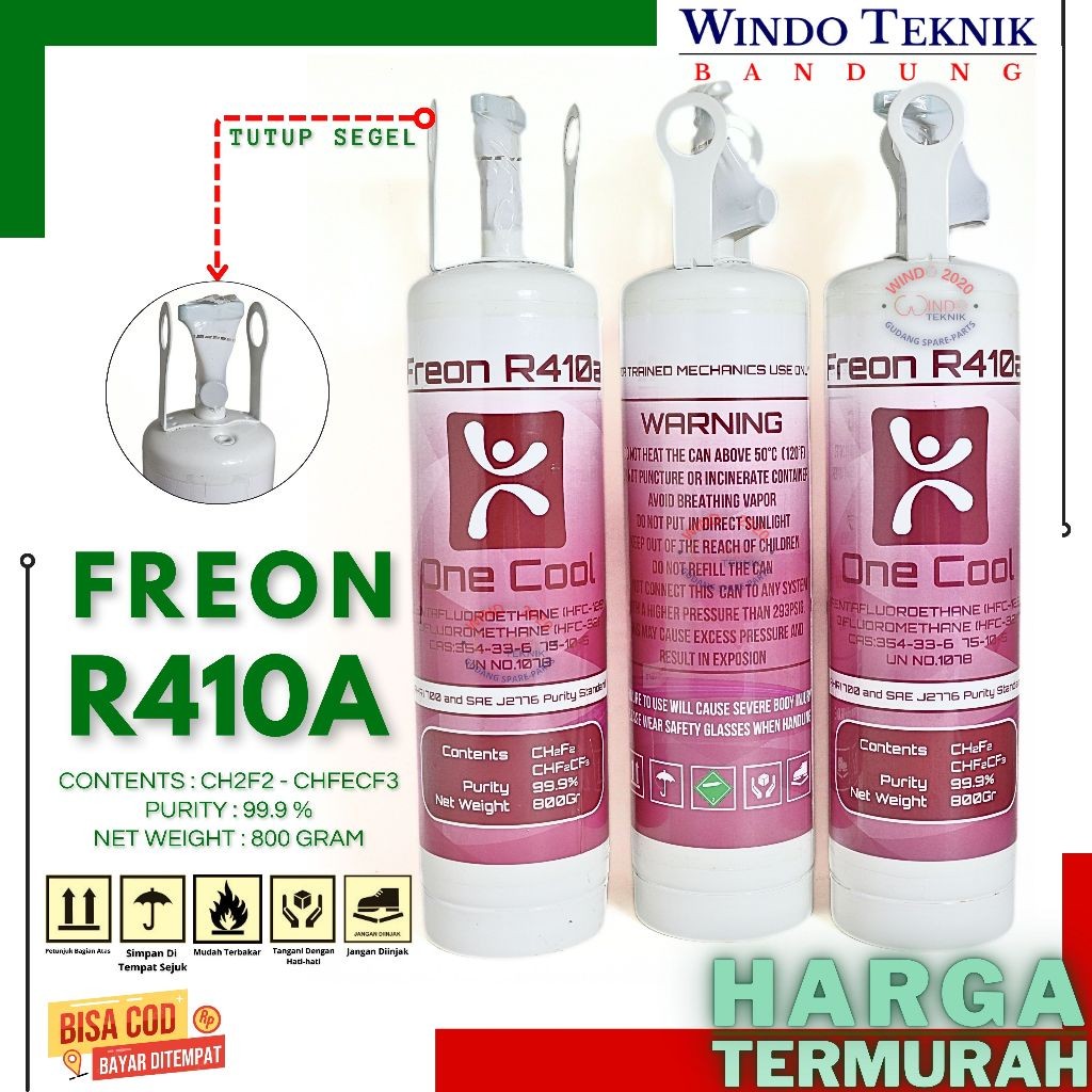 Jual FREON R410A | PREON R 410A JINCOOL KEMASAN KALENG 800GRM | PREON AC R410 KALENG / R410A ...