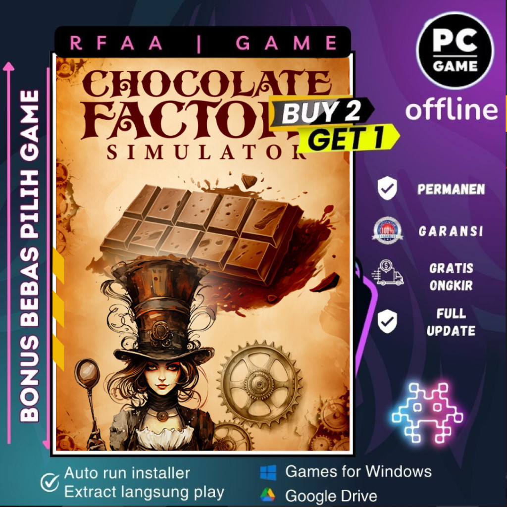Jual CHOCOLATE FACTORY SIMULATOR | GAME PC - LAPTOP - DL | Shopee Indonesia