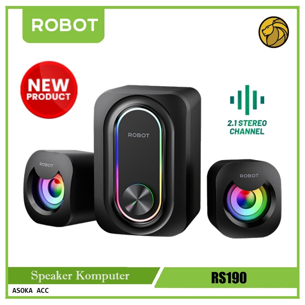 Jual Speaker Robot RS190 RGB Komputer PC laptop RS190 RGB Lighting ...