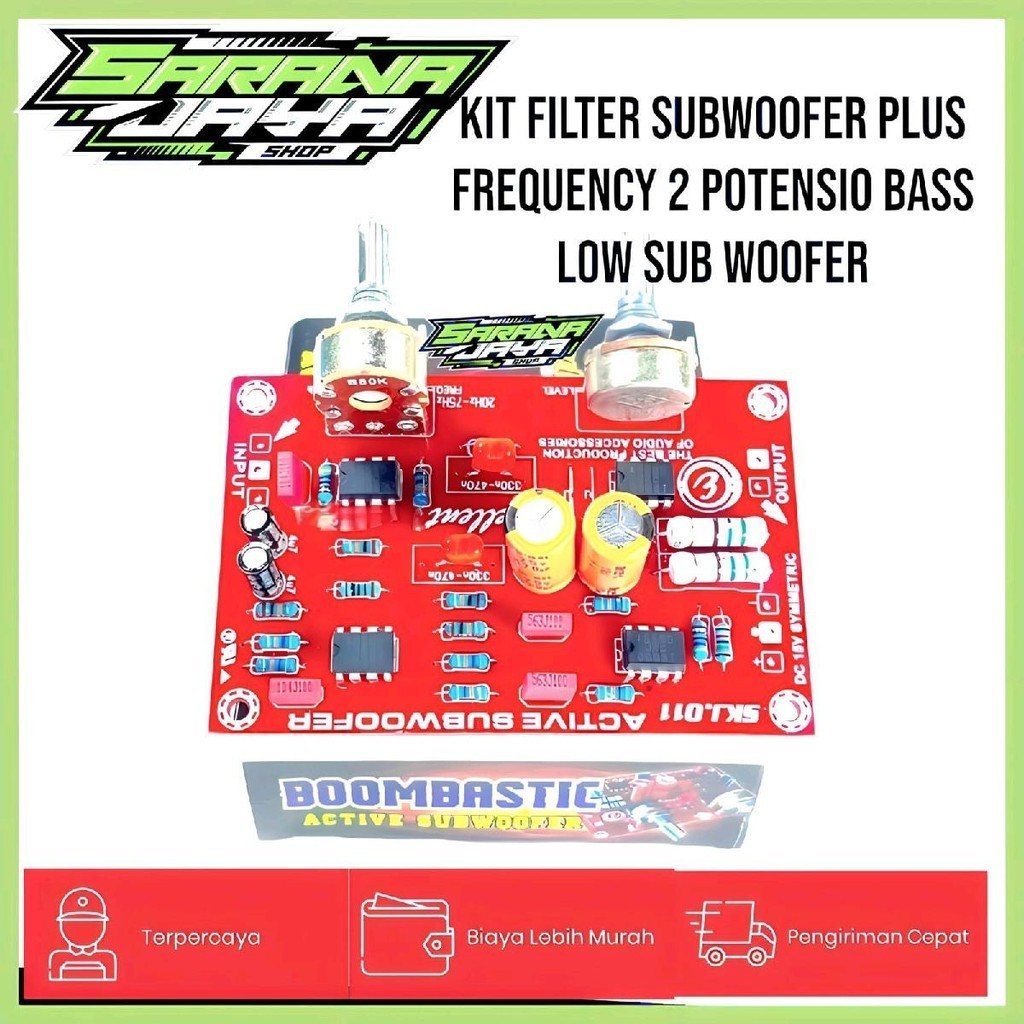 Jual Kit Filter Subwoofer PLUS FREQUENCY 2 POTENSIO BASS LOW SUB WOOFER ...