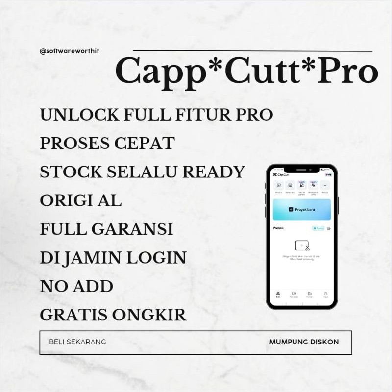 Jual CAPP*CUTT*PRO ANTI MAXIMUM NUMBER GARANSI FULL | Shopee Indonesia