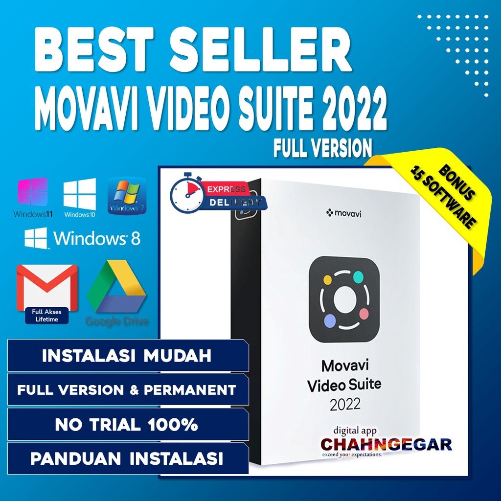 Jual Movavi Video Suite 2022 Full Version lisensi lifetime Software Edit Video Editing Video ...