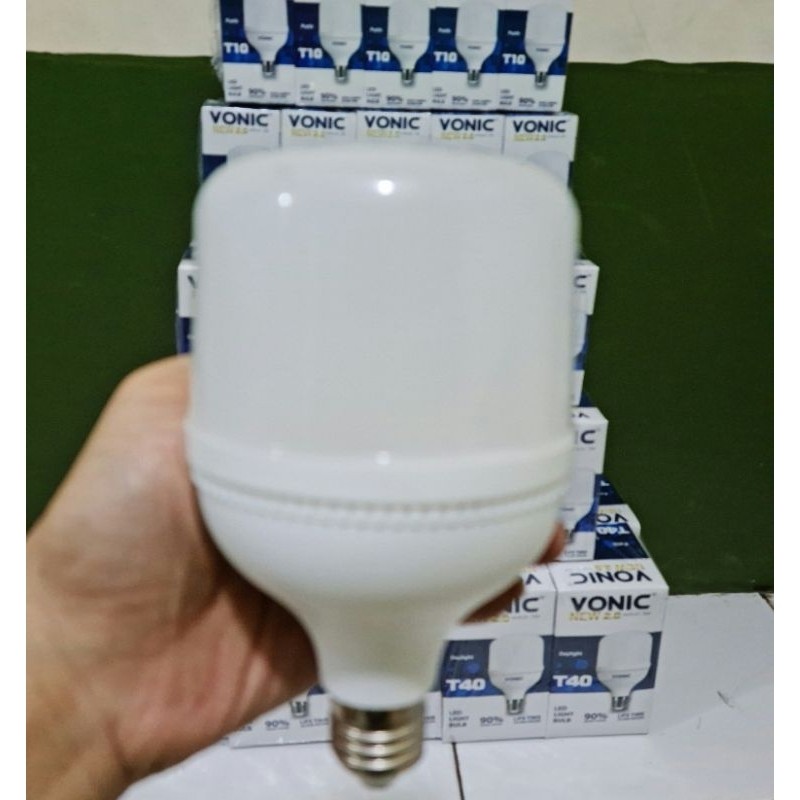 Jual LAMPU LED 40 WATT HEMAT ENERGI 90% JUMBO VONIC PUTIH TERANG TK-11 | Shopee Indonesia