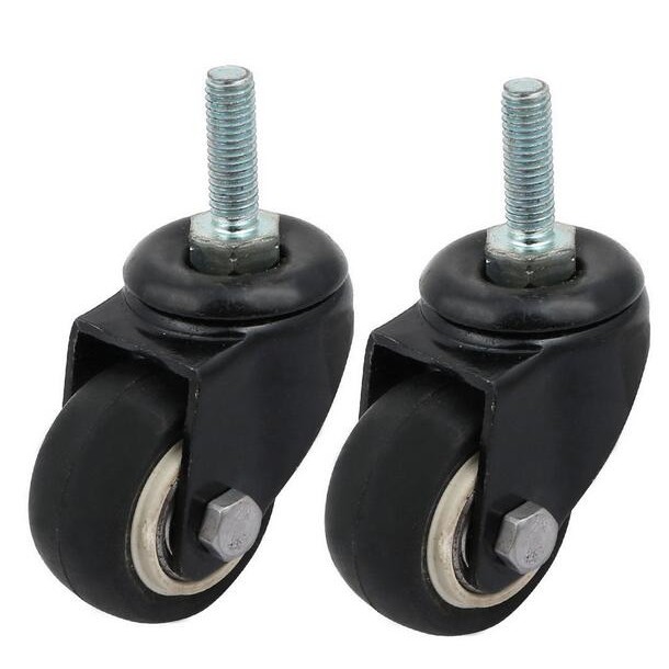 Jual 1.5-inch Dia M8/M10 Threaded Stem Swivel Caster Wheel 2pcs ...
