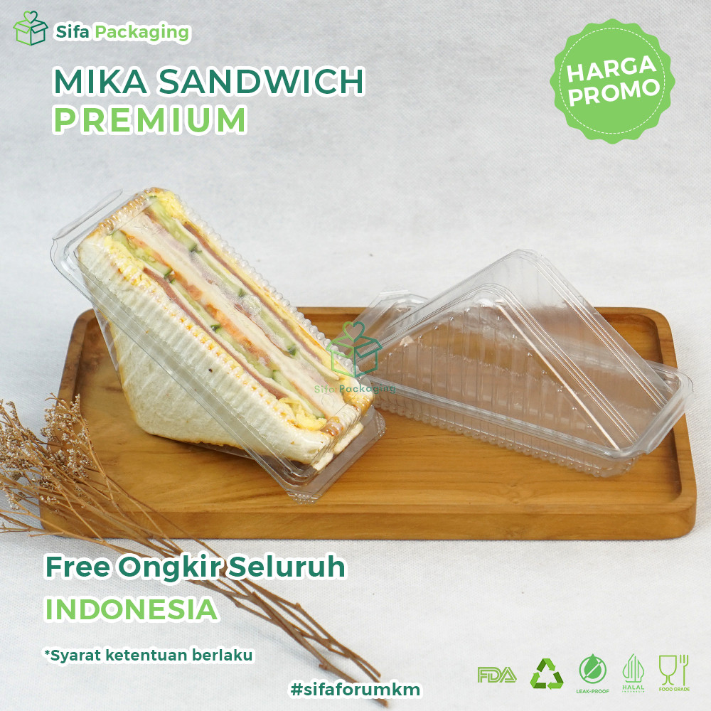 Jual Mika Sandwich Segitiga Mika Box Sando Mika Sanwich Buah Tempat ...