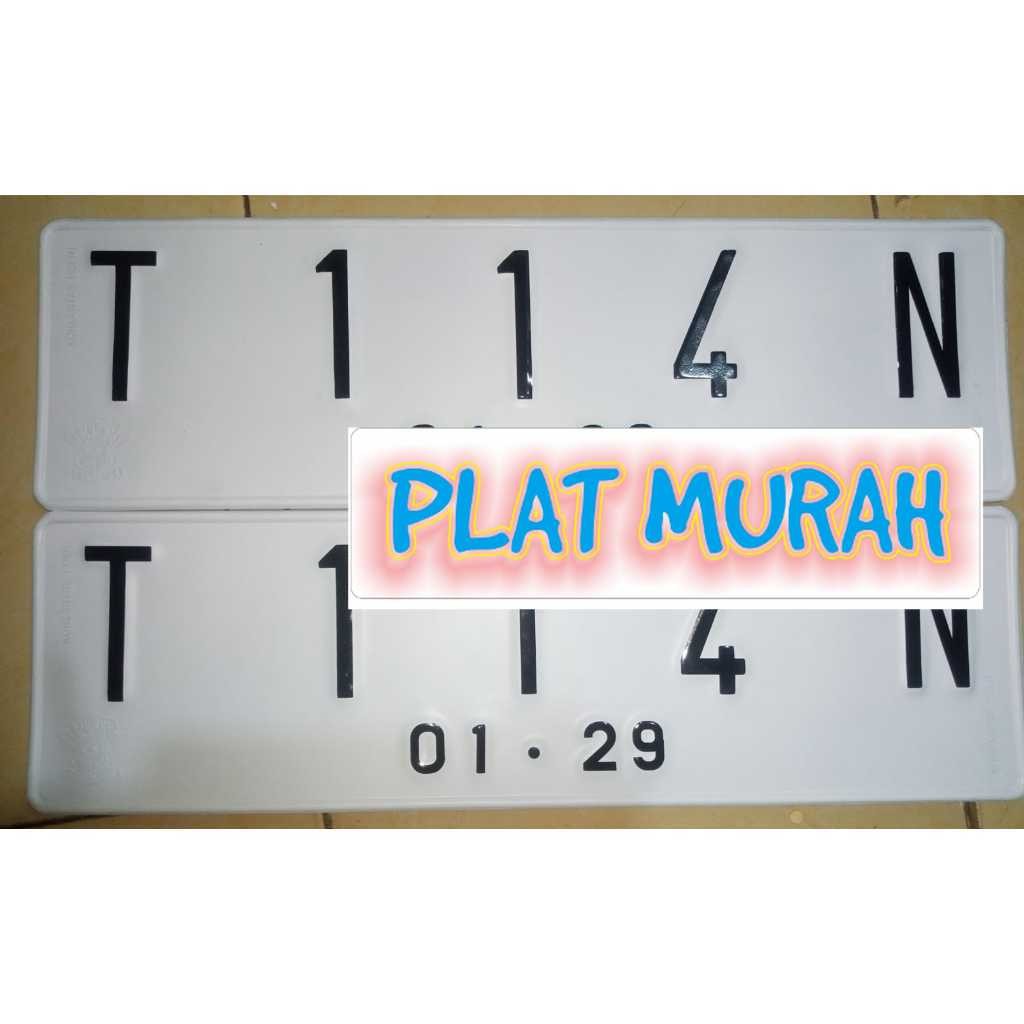 Jual Bebas Custom Cetak Angka Plat Nomor Mobil Putih Terbaru Model Baru ...