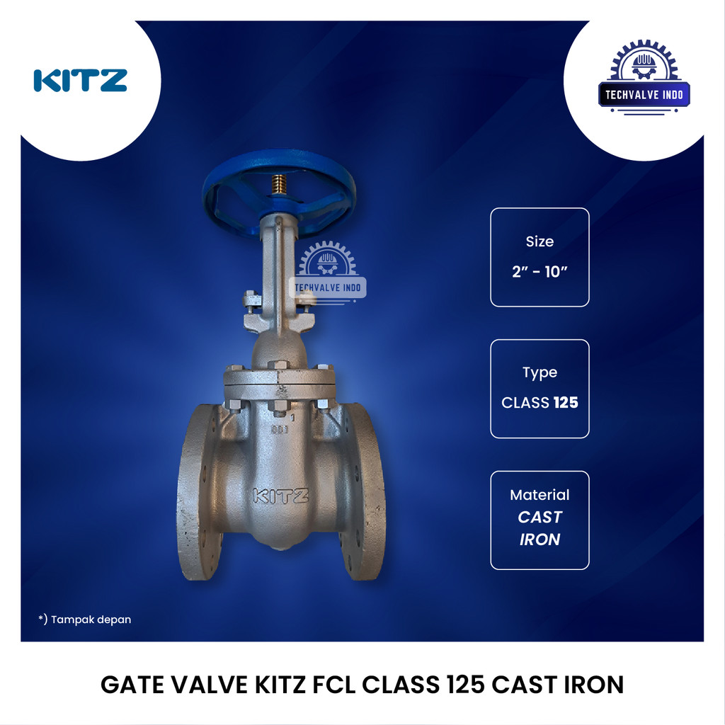 Jual GATE VALVE FCL KITZ 10" INCH CLASS 125 CAST IRON ORIGINAL | Shopee Indonesia