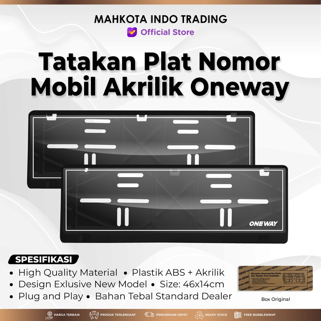 Jual Nissan SERENA Tatakan Dudukan Plat Nomor Mobil Akrilik Mika ONEWAY ...