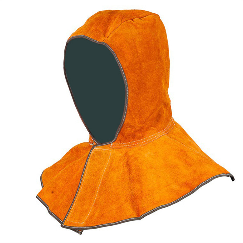 Jual Cowhide Welding Cap Head Wearing Shawl Welding Cap Protective Mask ...