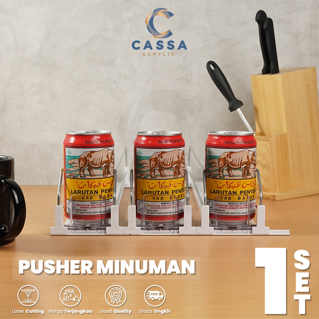 Jual Rak Pusher Botol Minuman Pusher Botol Kaleng Minimarket | Shopee ...