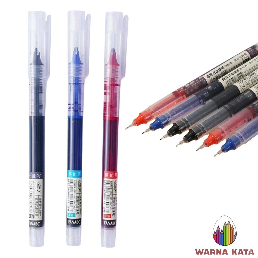 Jual MW010 Bolpen Ekonomis Boxy Pena Pen Pulpen Merah Biru Hitam ...