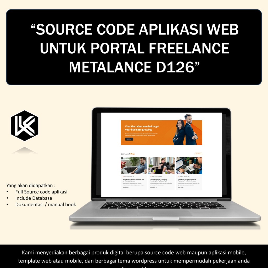 Jual SOURCE CODE APLIKASI WEB UNTUK PORTAL FREELANCE METALANCE D126 | Shopee Indonesia